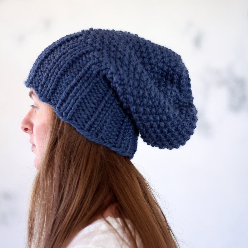 Reverence Knitting Pattern Slouchy Knit Hat Brome Fields - Etsy