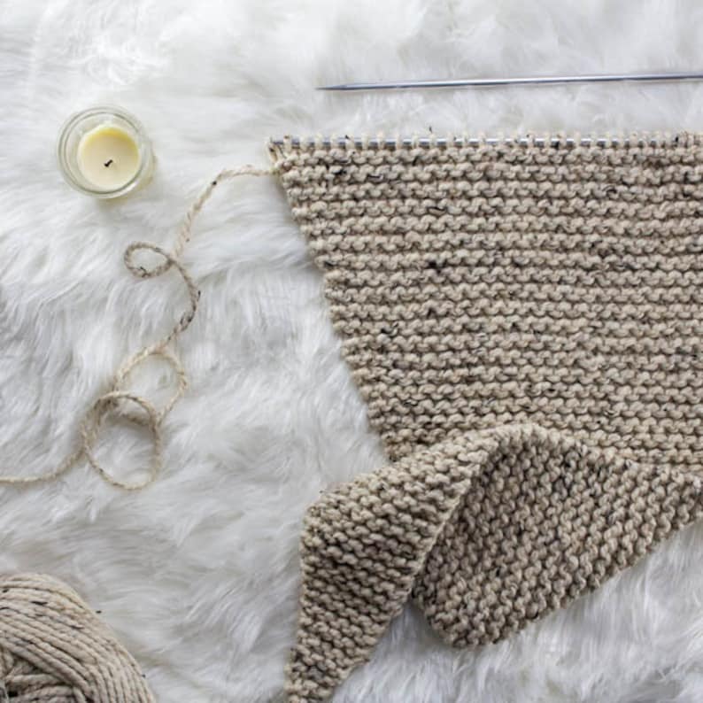 Asymmetrical Triangle Shawl Knitting Pattern, Super Bulky Quick & Easy ...
