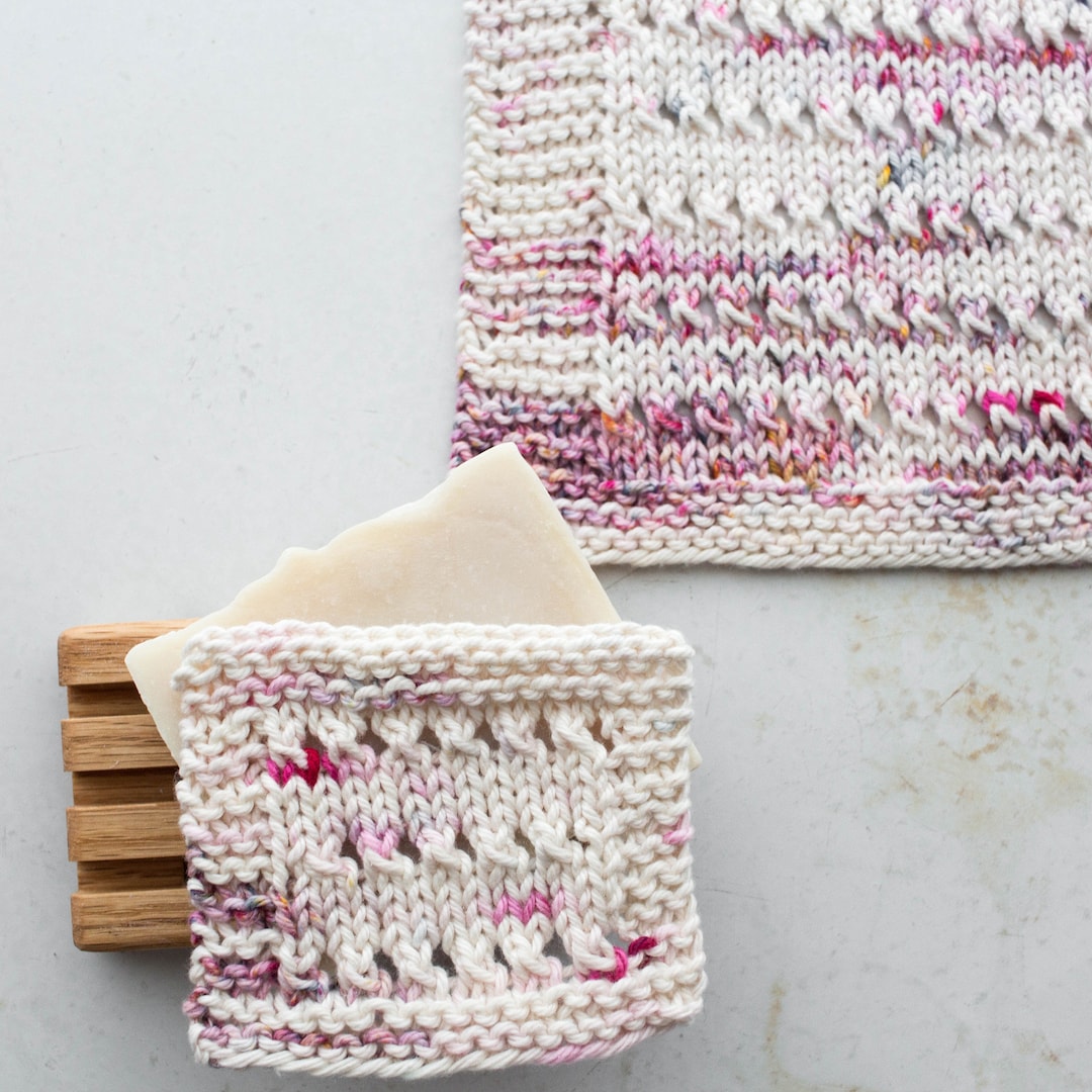 Knit Country Farmhouse Dishcloth Knitting Pattern + Mini Scrubbie ...