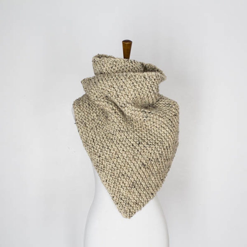 Asymmetrical Triangle Shawl Knitting Pattern, Super Bulky Quick & Easy ...