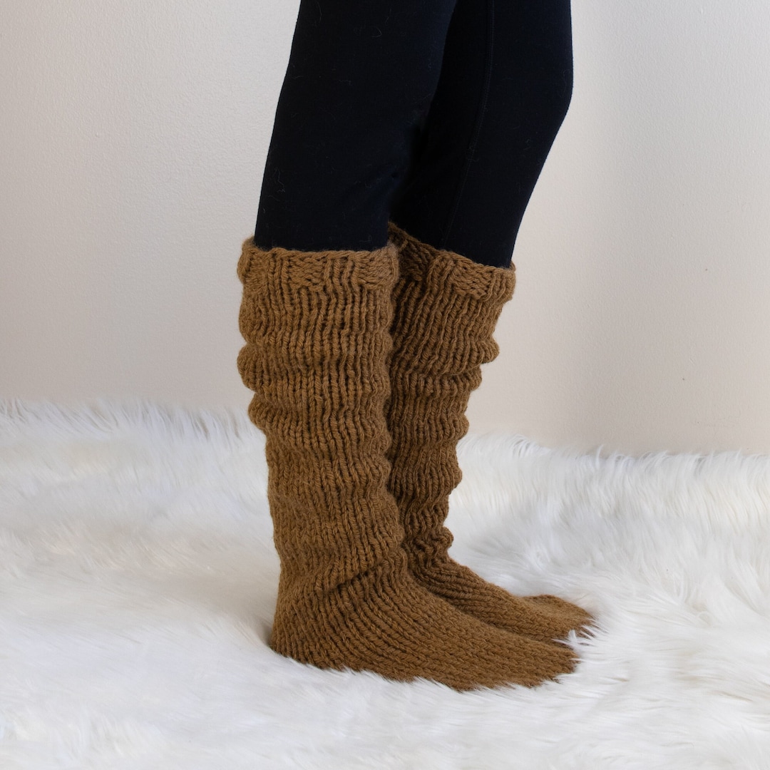 Bulky Cabin Socks Knitting Pattern: Easy Beginner Sock (PDF Pattern) Cozyweight - Etsy