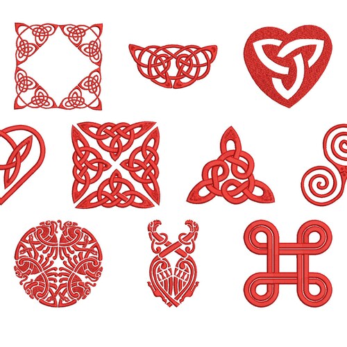 Celtic Pattern Machine Embroidery Design Instantly Download - Etsy