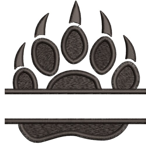 Bear Paw Print Embroidery Design. Paw Mini Embroidery. Machine - Etsy