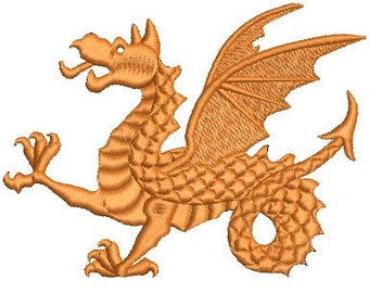Mini Dragon Machine Embroidery Design-instant DOWNLOAD - Etsy