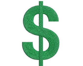 Dollar embroidery | Etsy