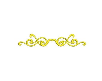 Squiggly Scroll Decoration Machine Embroidery Design - Etsy