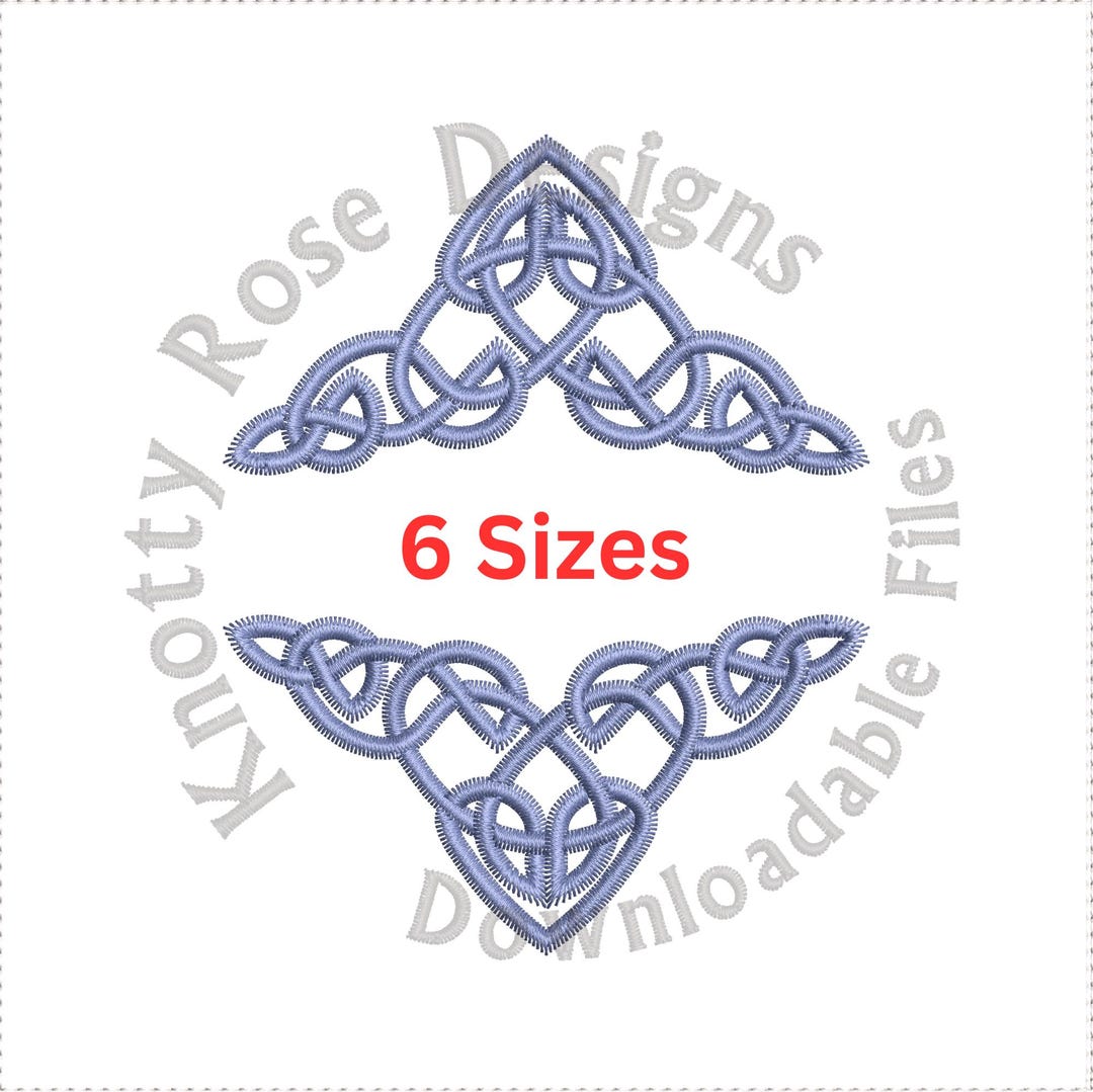 Celtic Knotwork Triangle 7 Split (instant Download) Machine Embroidery ...
