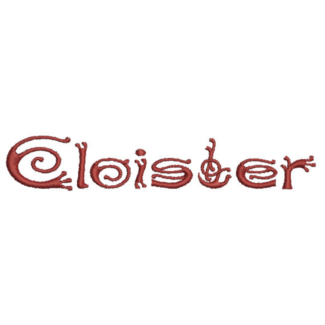 Cloister Monogram Alphabet Font instant Download Machine - Etsy