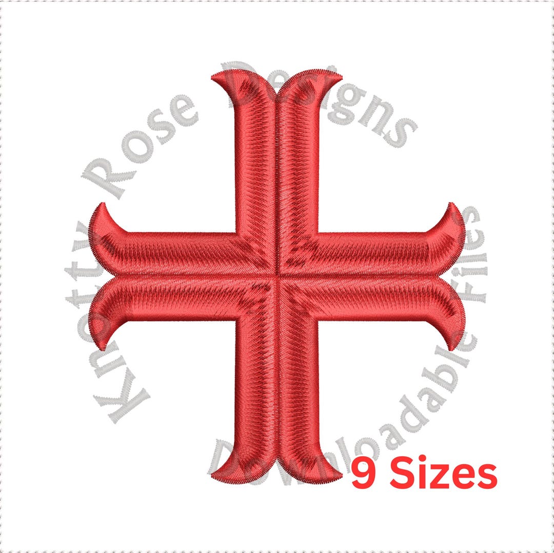 Moline Cross (instant Download) Machine Embroidery Design - Etsy