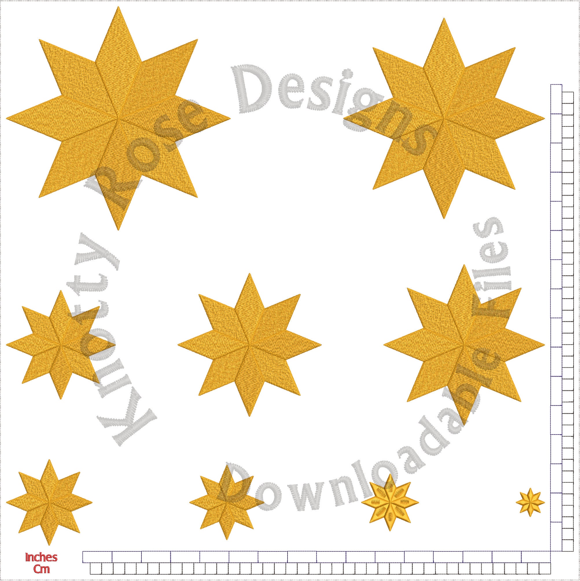 Compass Star 2 Equal (instant Download) Machine Embroidery Design - Etsy