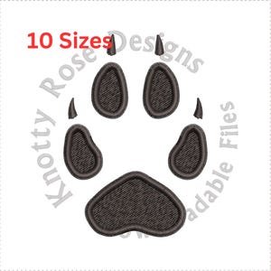 Fox Paw Print 1 (instant Download) Machine Embroidery Design - Etsy