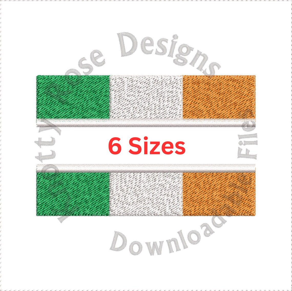 Ireland Tricolor Flag Split Monogram Frame (instant Download) Machine ...