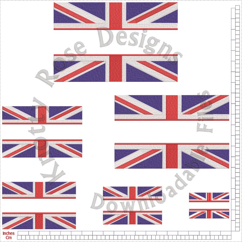 United Kingdom Flag Union Jack Split Monogram Frame (instant Download ...