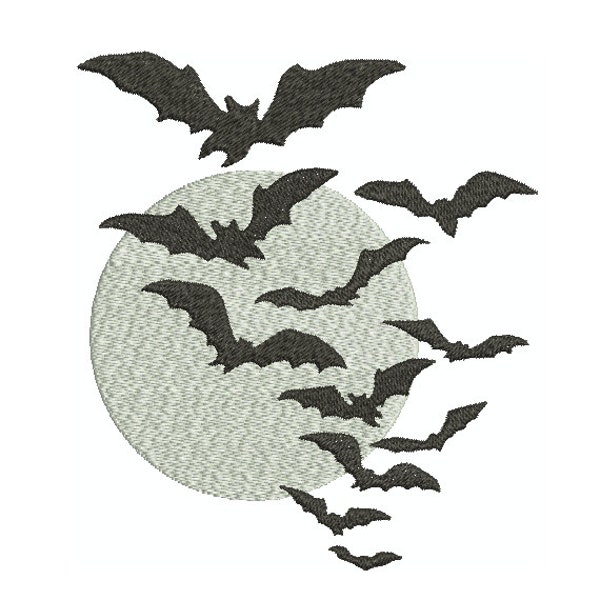 Bat Embroidery - Etsy