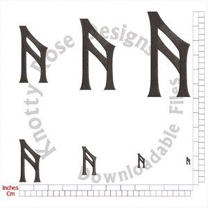 Runish - Fake Rune Font (instant Download) Machine Embroidery Design - Etsy