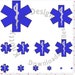 Paramedic Insignia "star of Life" (instant Download) Machine Embroidery ...