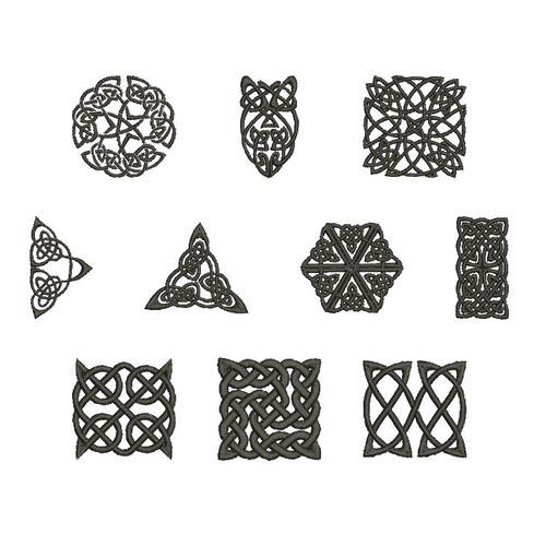 Celtic Pattern Machine Embroidery Design Instantly Download - Etsy