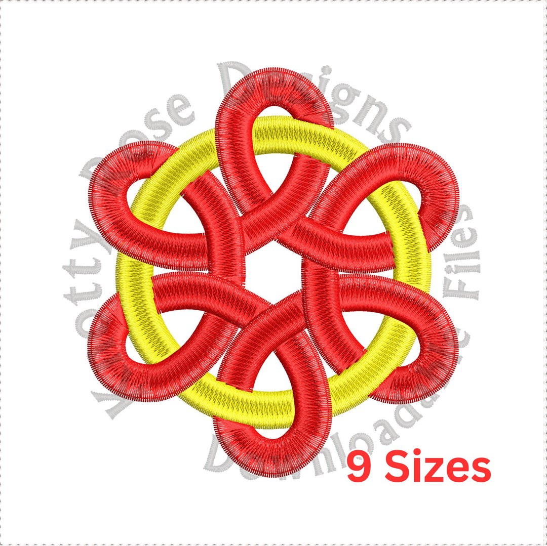 Celtic Knotwork Hexagonal Knot 2 Two-tone (instant Download) Machine ...