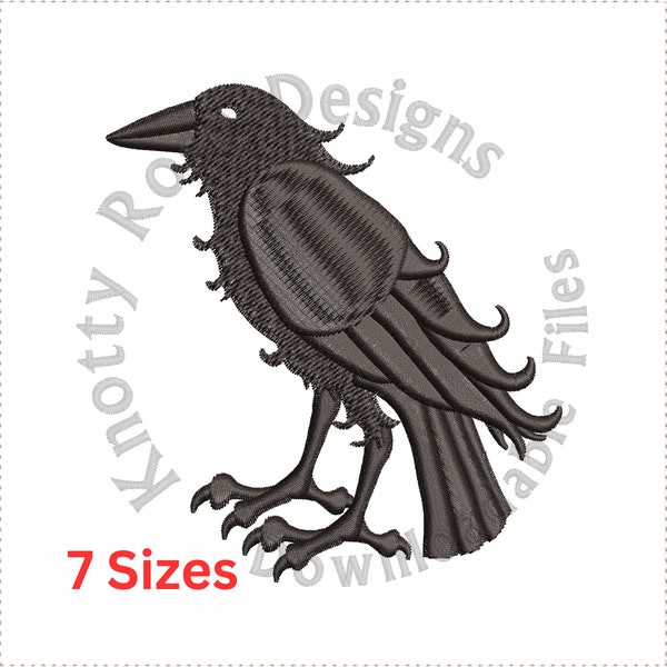 Raven Embroidery - Etsy