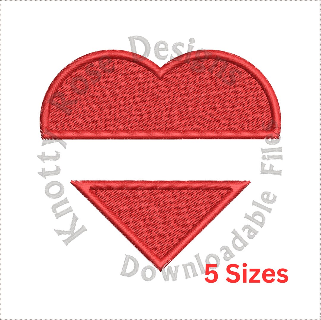 Heart 1 Split Monogram Frame (instant Download) Machine Embroidery ...