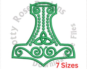 Thor's Hammer Machine Embroidery Design File - Etsy