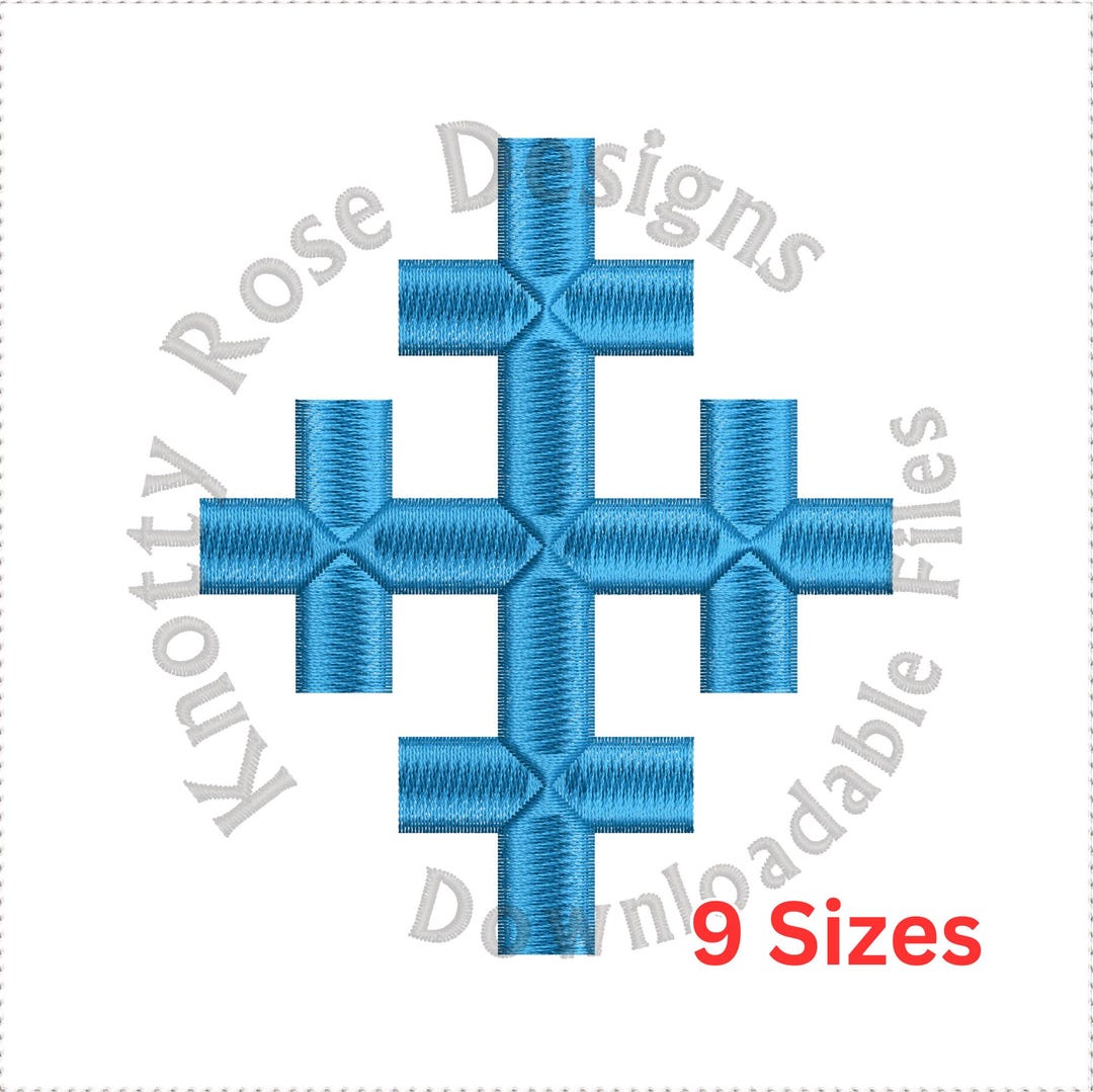 Crosslet Cross (instant Download) Machine Embroidery Design - Etsy