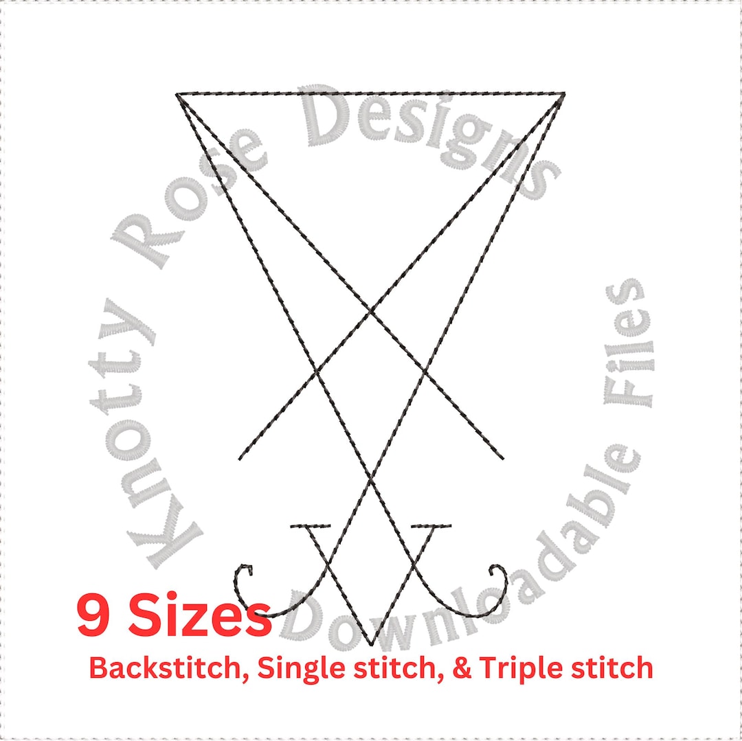 Sigil of Lucifer (instant Download) Machine Embroidery Design Quilting ...