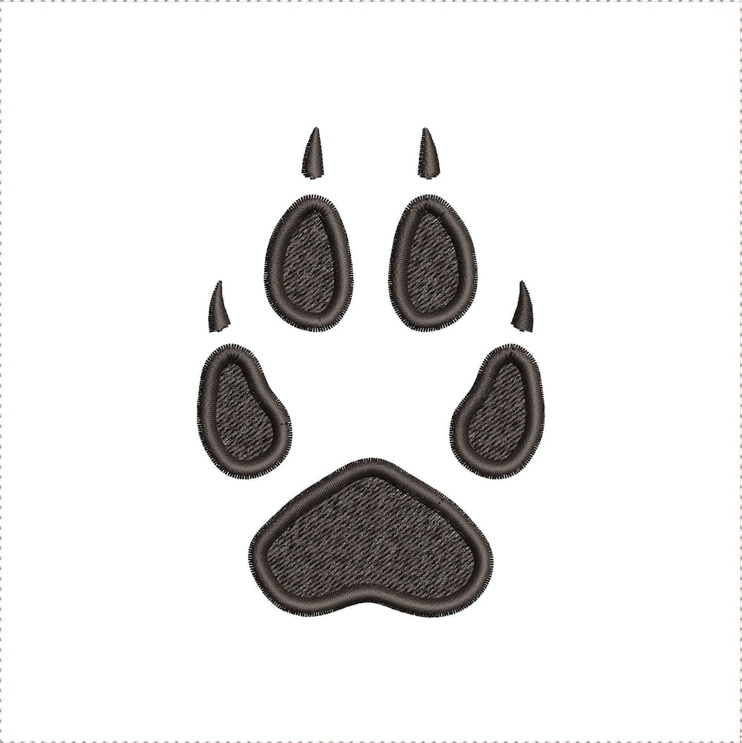 Fox Paw Print 1 instant Download Machine Embroidery Design - Etsy
