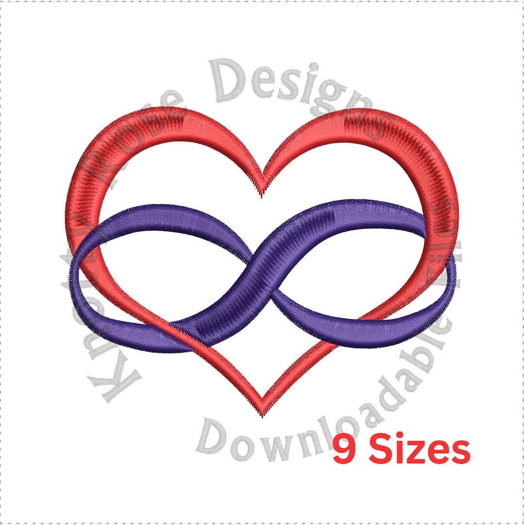 Polyamorous Symbol (instant Download) Machine Embroidery Design ...