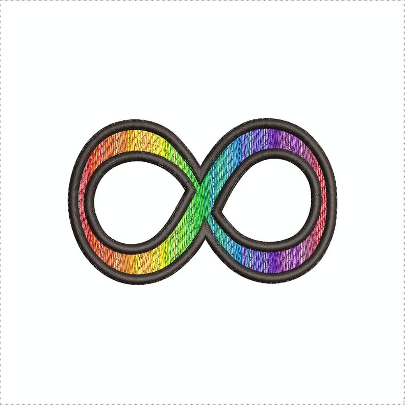 Autism Neurodiversity Infinity Loop Blended instant Download - Etsy