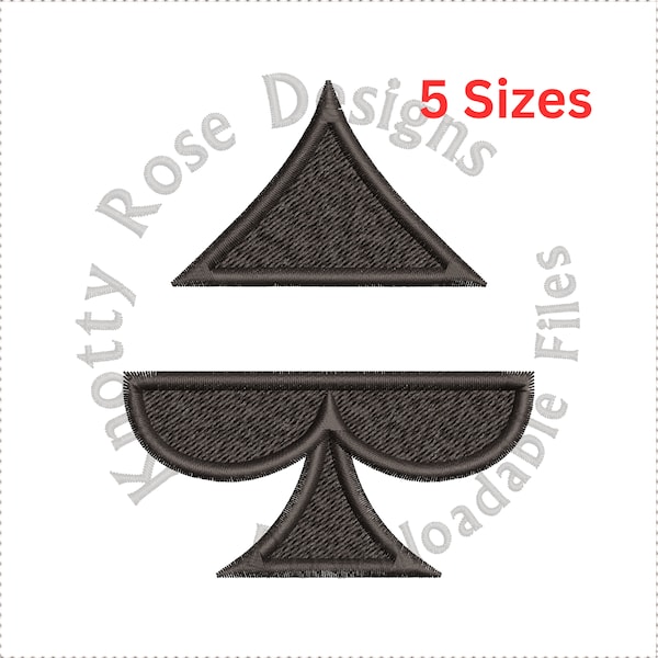 Spade Suit Design - Etsy