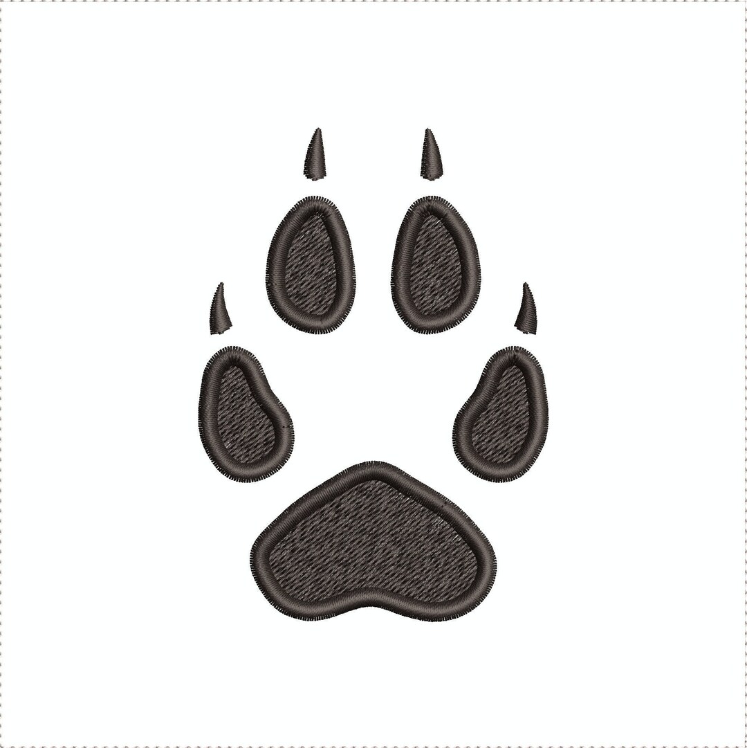 Fox Paw Print 1 instant Download Machine Embroidery Design - Etsy
