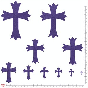 Patonce Latin Cross instant Download Machine Embroidery - Etsy