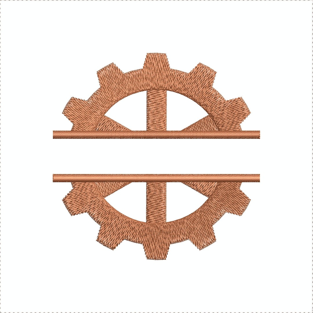 Steampunk Cog Flourish 1 Split instant Download Machine - Etsy