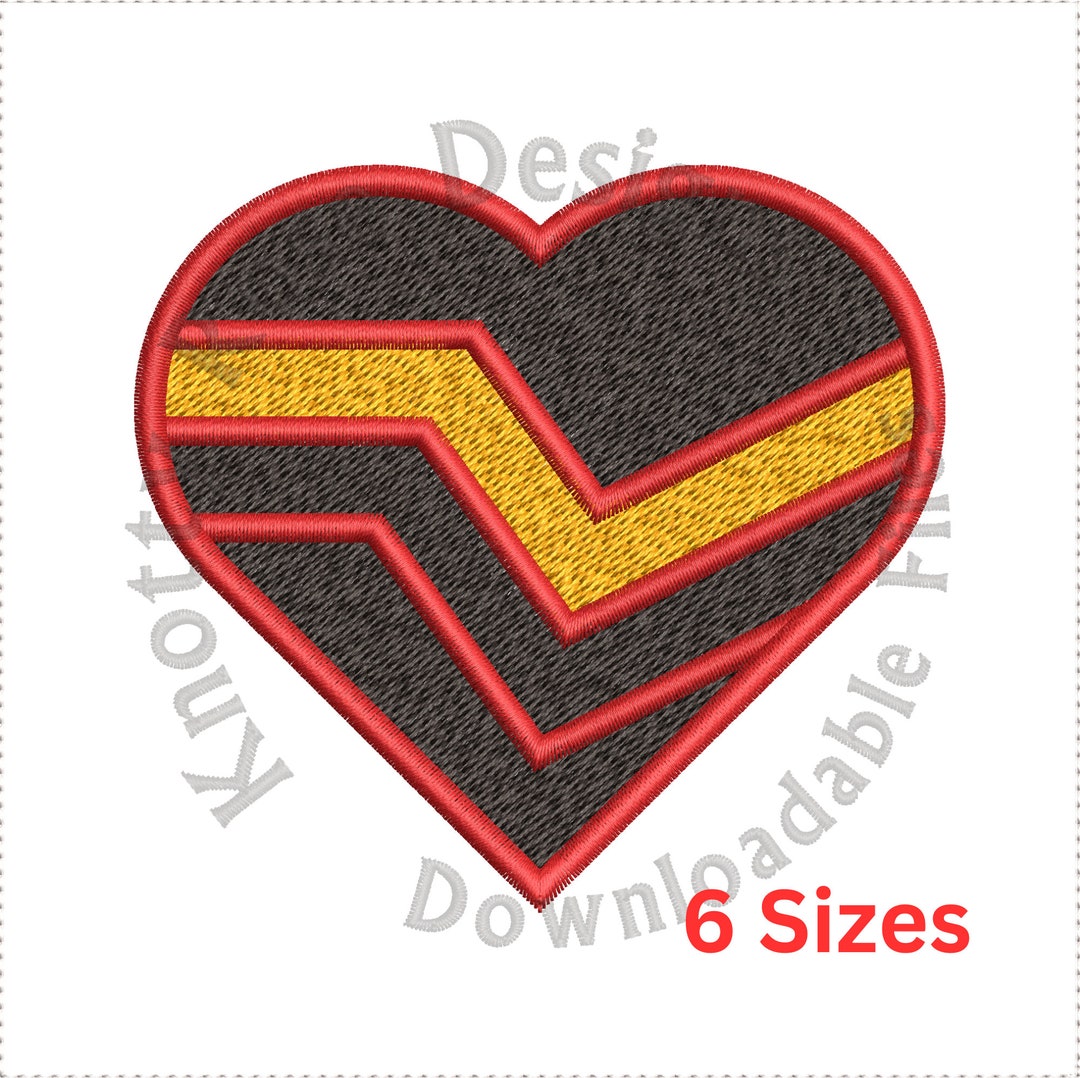 Rubber Pride Flag Heart (instant Download) Machine Embroidery Design - Etsy