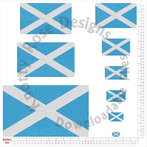 Scotland Flag (instant Download) Machine Embroidery Design - Etsy