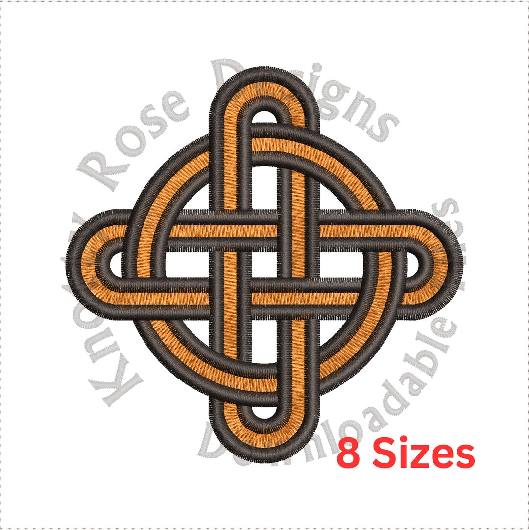 Celtic Knotwork Circle Cross Outlined (instant Download) Machine ...