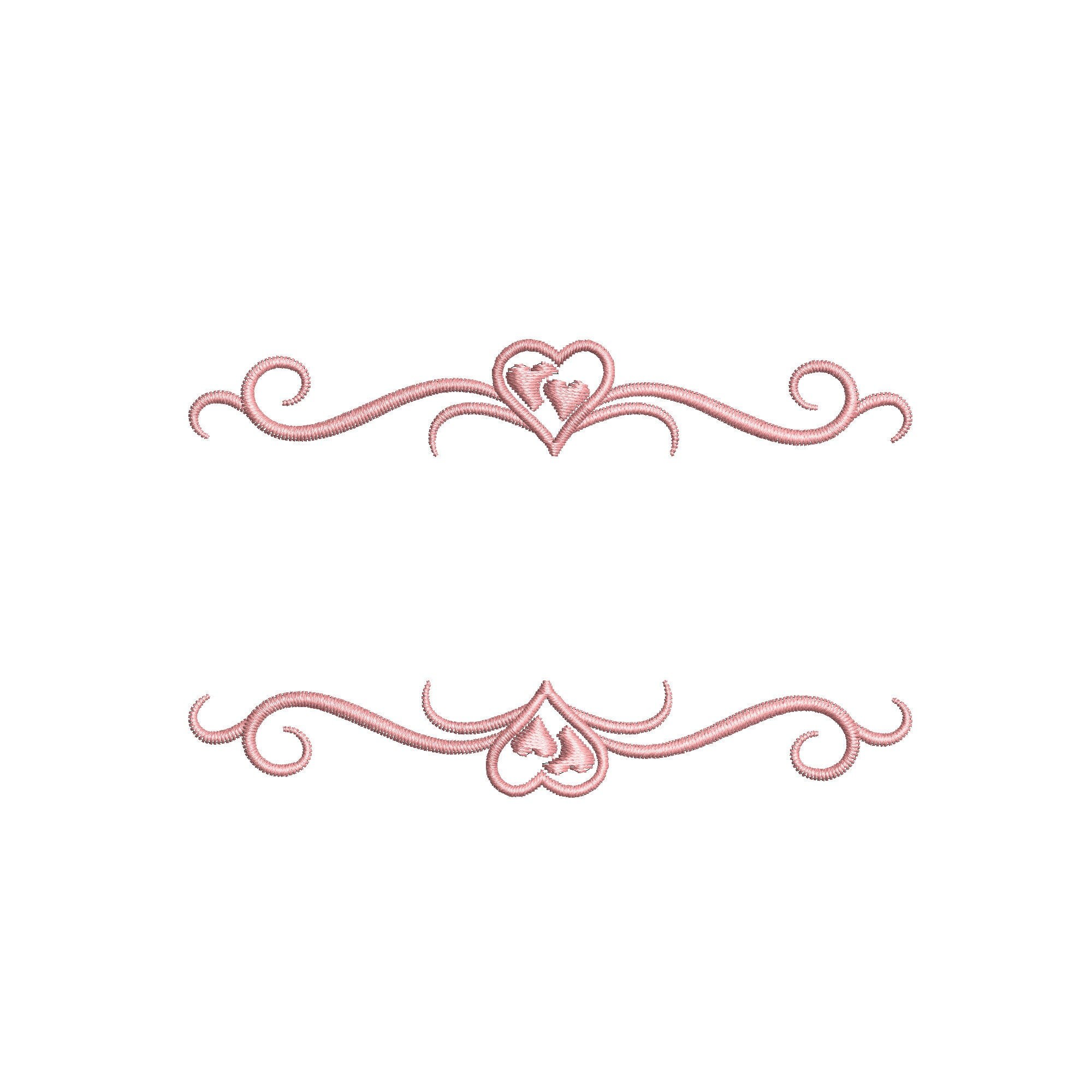 Fancy Scroll Heart Design