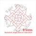 Heraldic Lacy Knot 2 (instant Download) Machine Embroidery Design ...