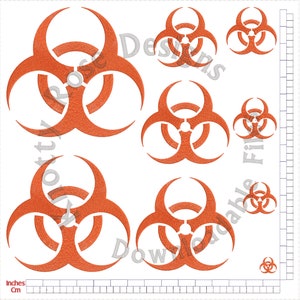Biohazard Symbol (instant Download) Machine Embroidery Design - Etsy