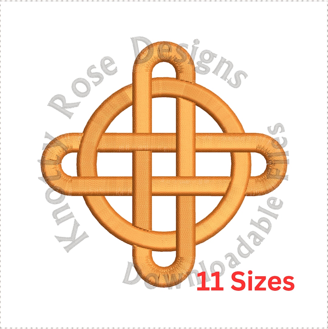 Celtic Knotwork Circle Cross (instant Download) Machine Embroidery ...