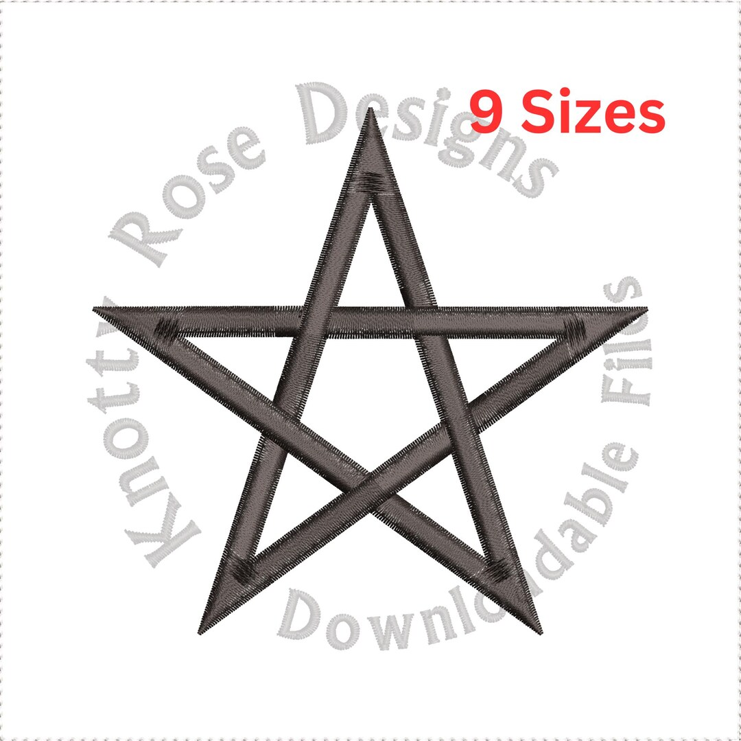 Pentagram 2 (instant Download) Machine Embroidery Design - Etsy