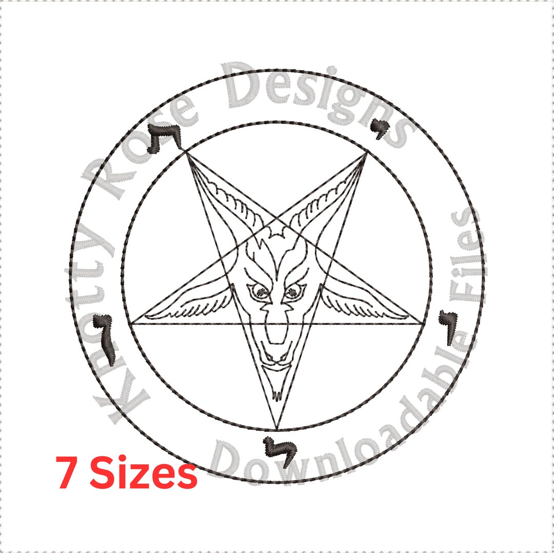 Baphomet 1 (instant Download) Machine Embroidery Design - Etsy