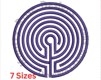 Labyrinth Machine Applique Design - Etsy