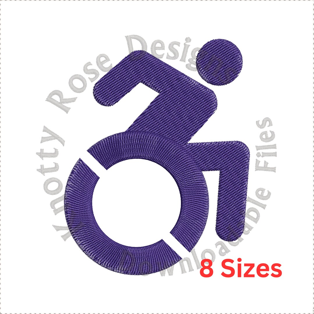 New Handicap Accessible Symbol (instant Download) Machine Embroidery ...