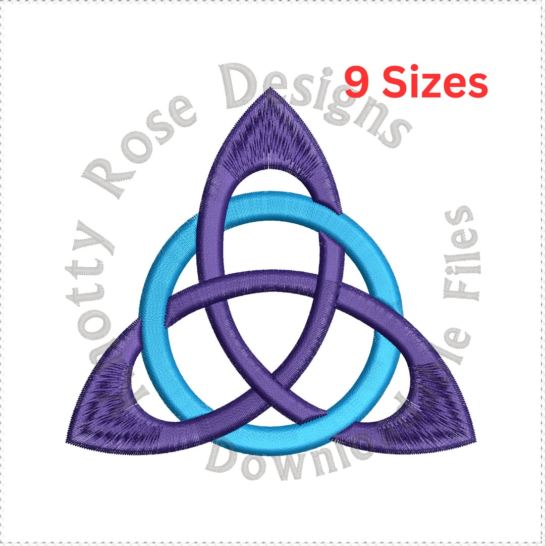 Celtic Knotwork Triquetra Two-tone (instant Download) Machine ...