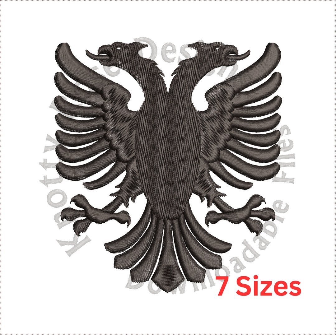 Heraldic Albanian Eagle (instant Download) Machine Embroidery Design - Etsy
