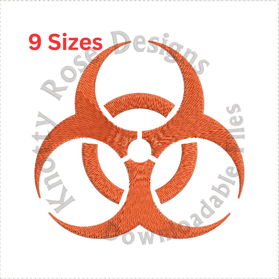 Biohazard Symbol (instant Download) Machine Embroidery Design - Etsy