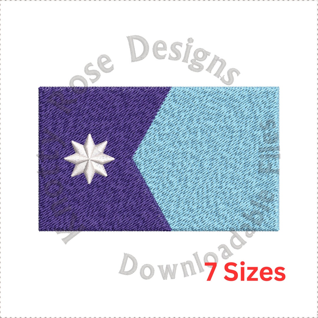 New Minnesota State Flag (instant Download) Machine Embroidery Design ...