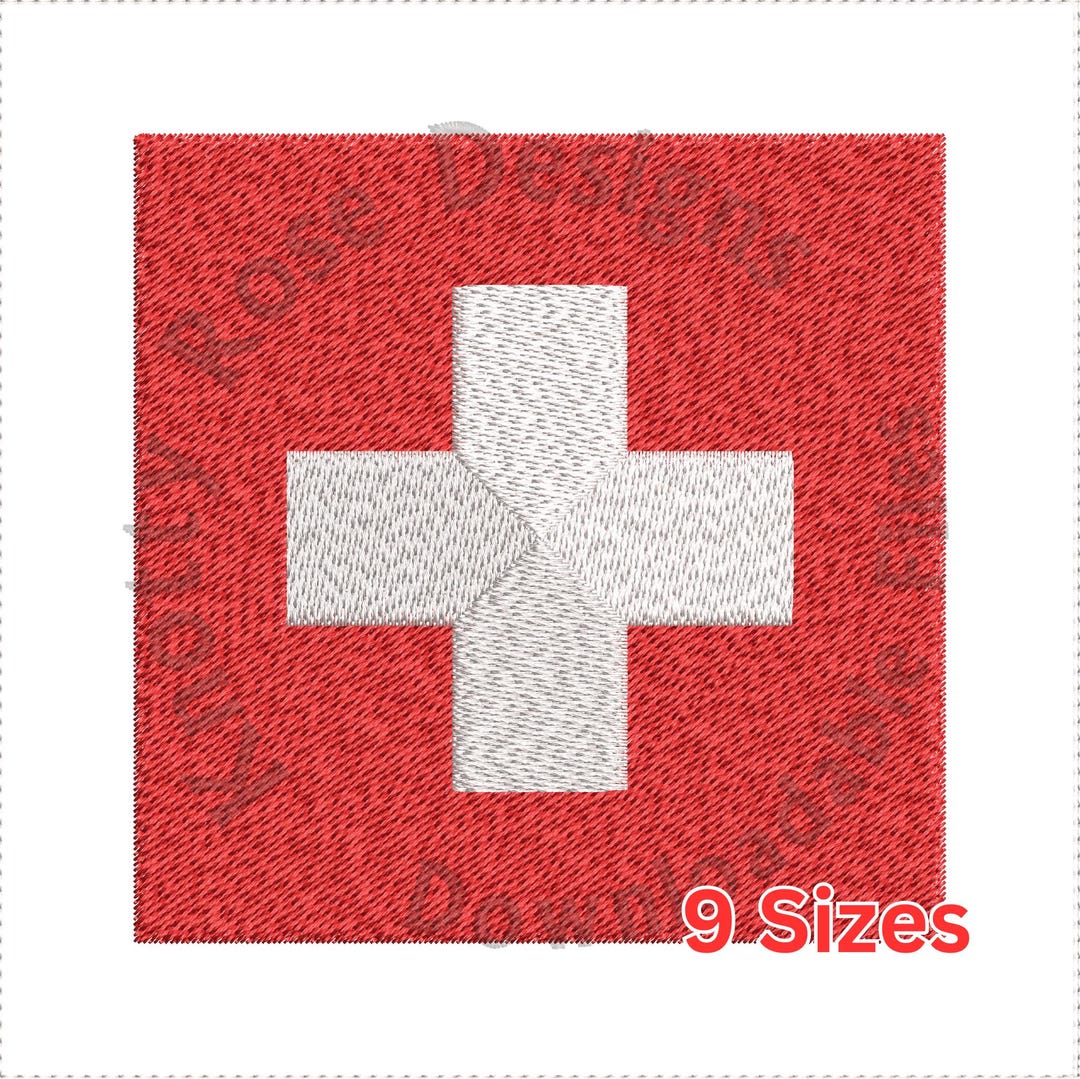 Switzerland Flag (instant Download) Machine Embroidery Design - Etsy